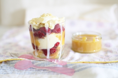 Lemon raspberry trifle with Limoncello | a splash of vanilla