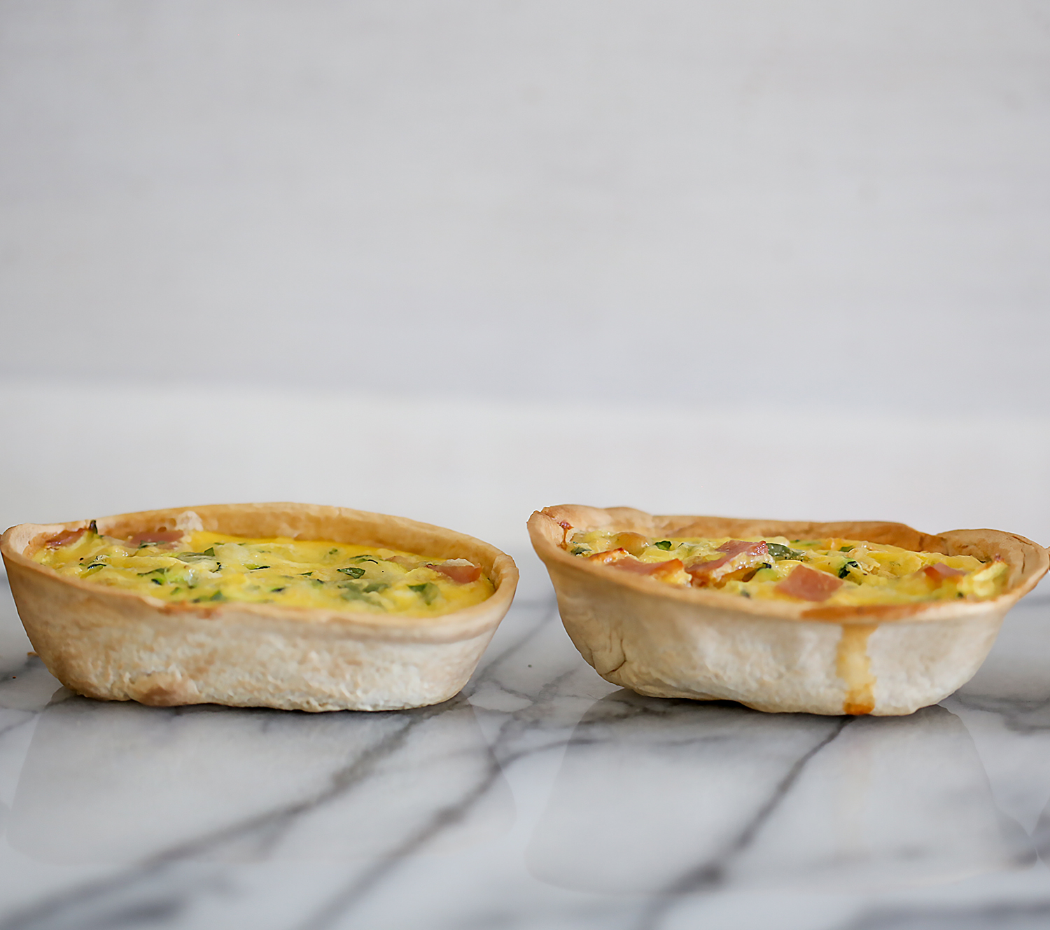 Mini zucchini & bacon quiches | a splash of vanilla